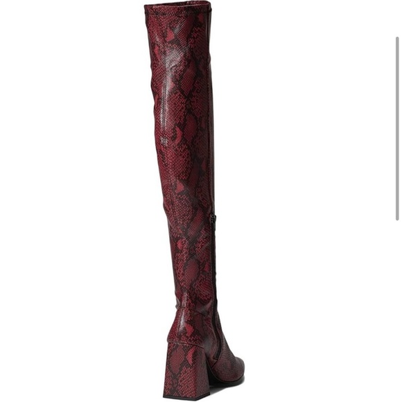 Steve Madden | Shoes | Steve Madden Experience Red Snake Boots | Poshmark